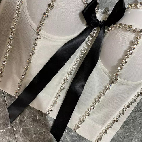 Linda Rhinestone Bustier – GLAD AND GLAM