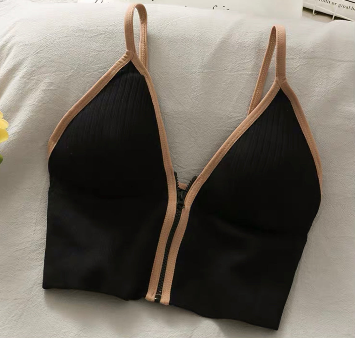 Rebecca Zipper Crop Top - GLAD AND GLAM